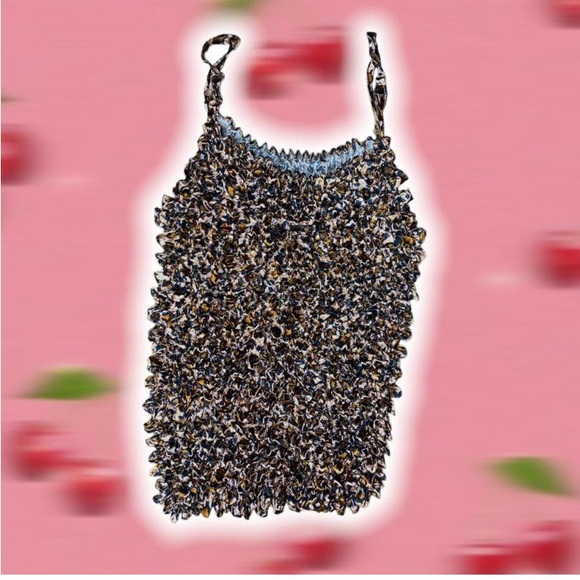 Energie | Tops | Y2k Cheetah Popcorn Top | Poshmark